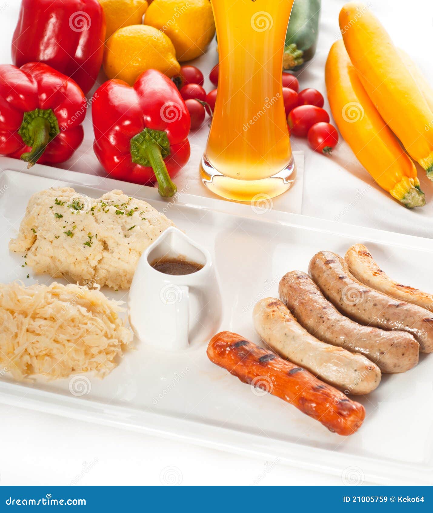 Selection of All Type of German Wurstel Stock Image - Image of german ...