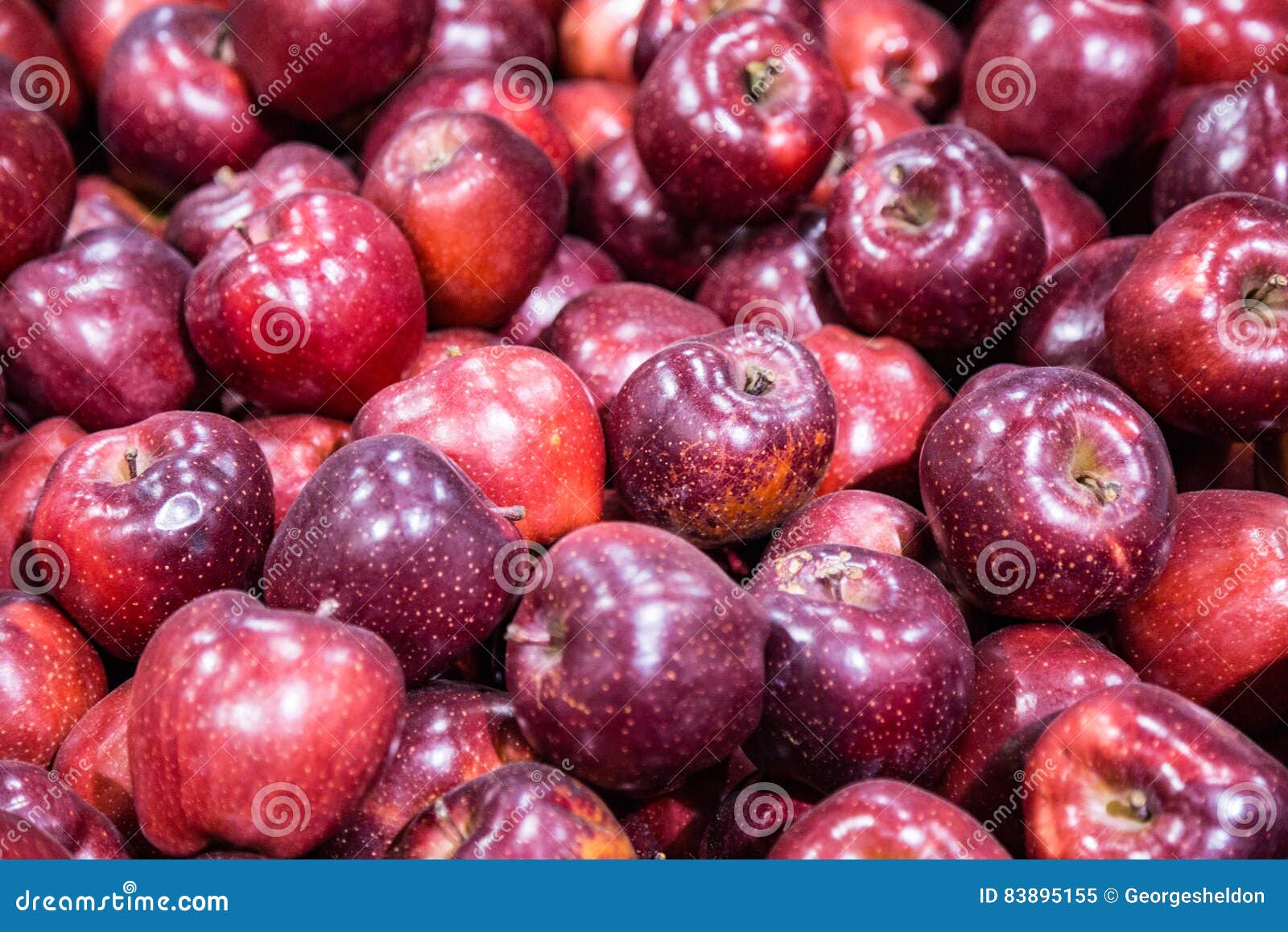 Selection of Apples on a Display Stock Image - Image of fruit, produce ...