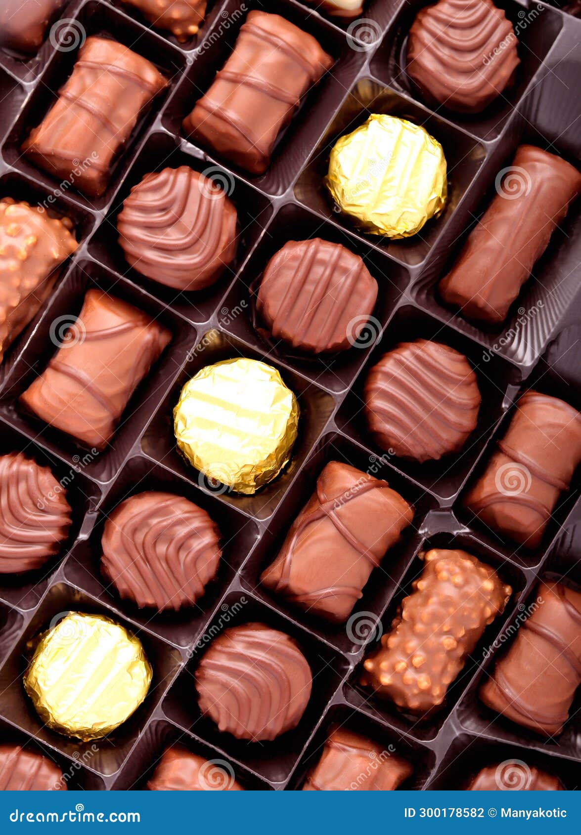 Selection of Assorted Chocolate Candies Stock Photo - Image of ...
