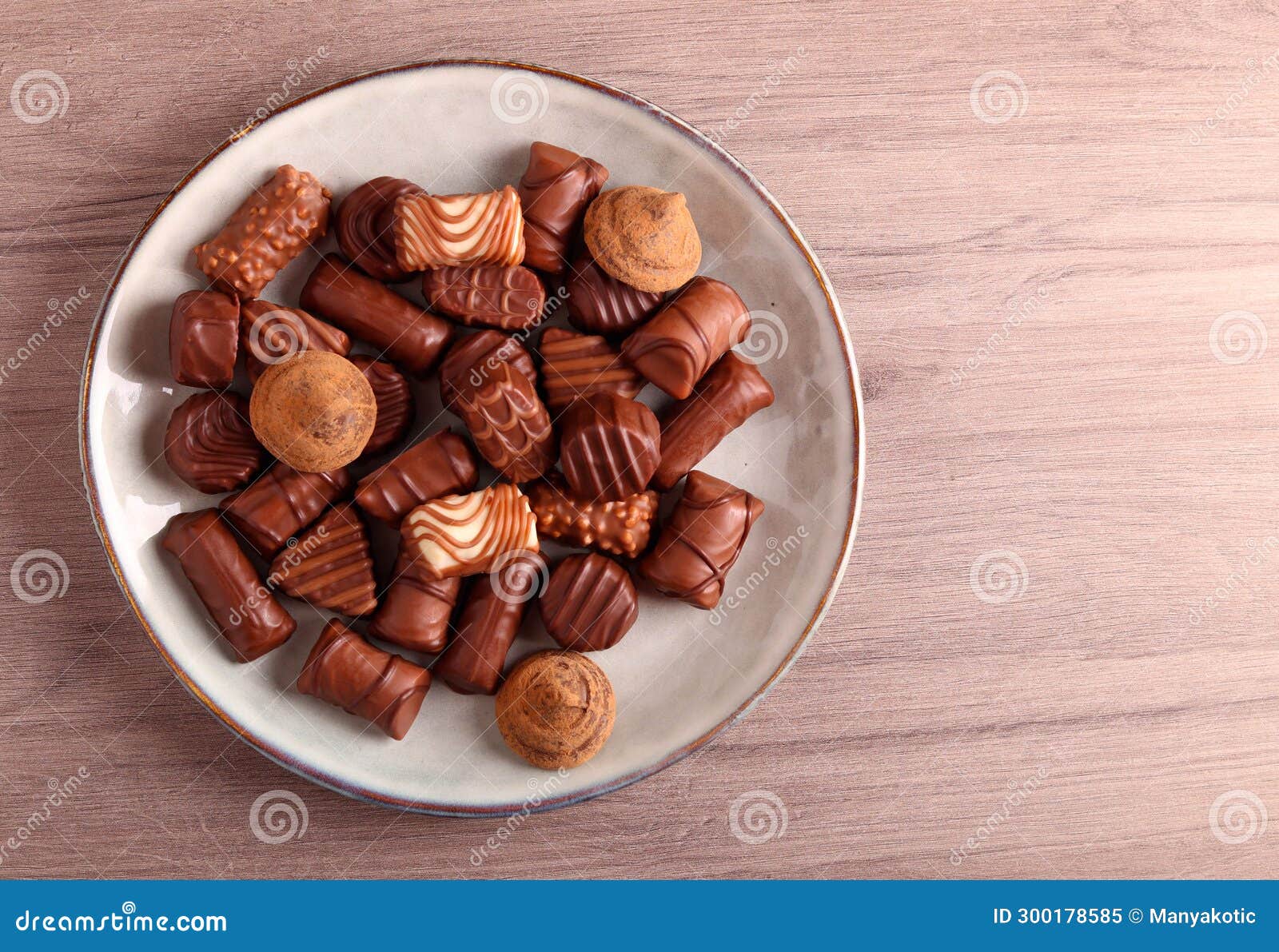 Selection of Assorted Chocolate Sweets Stock Image - Image of candy ...