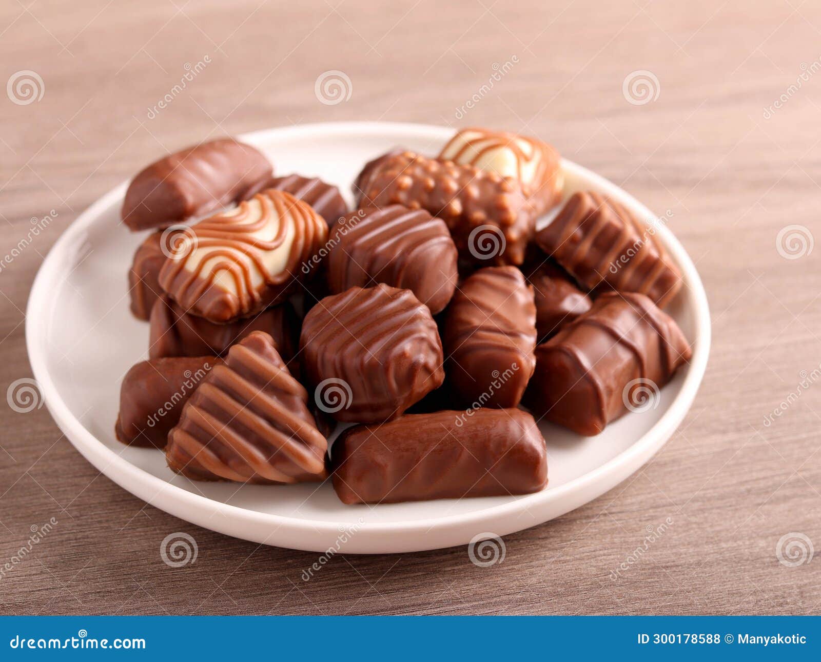 Selection of Assorted Chocolate Sweets Stock Photo - Image of gift ...