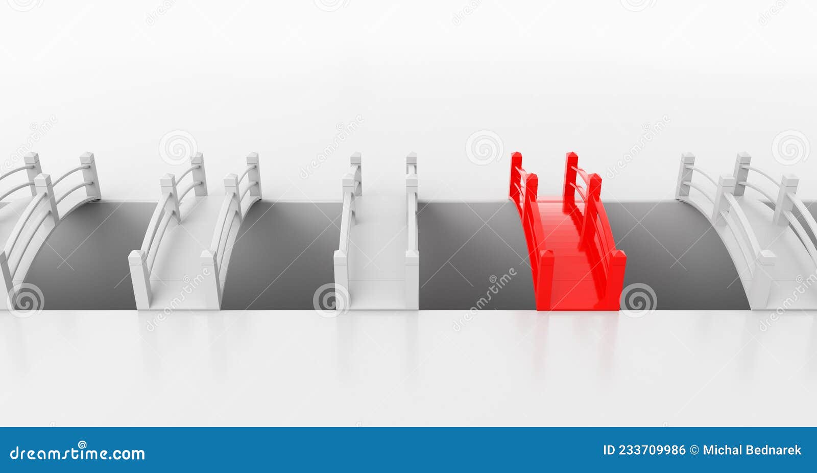 Selection of a Bridge To Connect Two Sides Stock Illustration ...