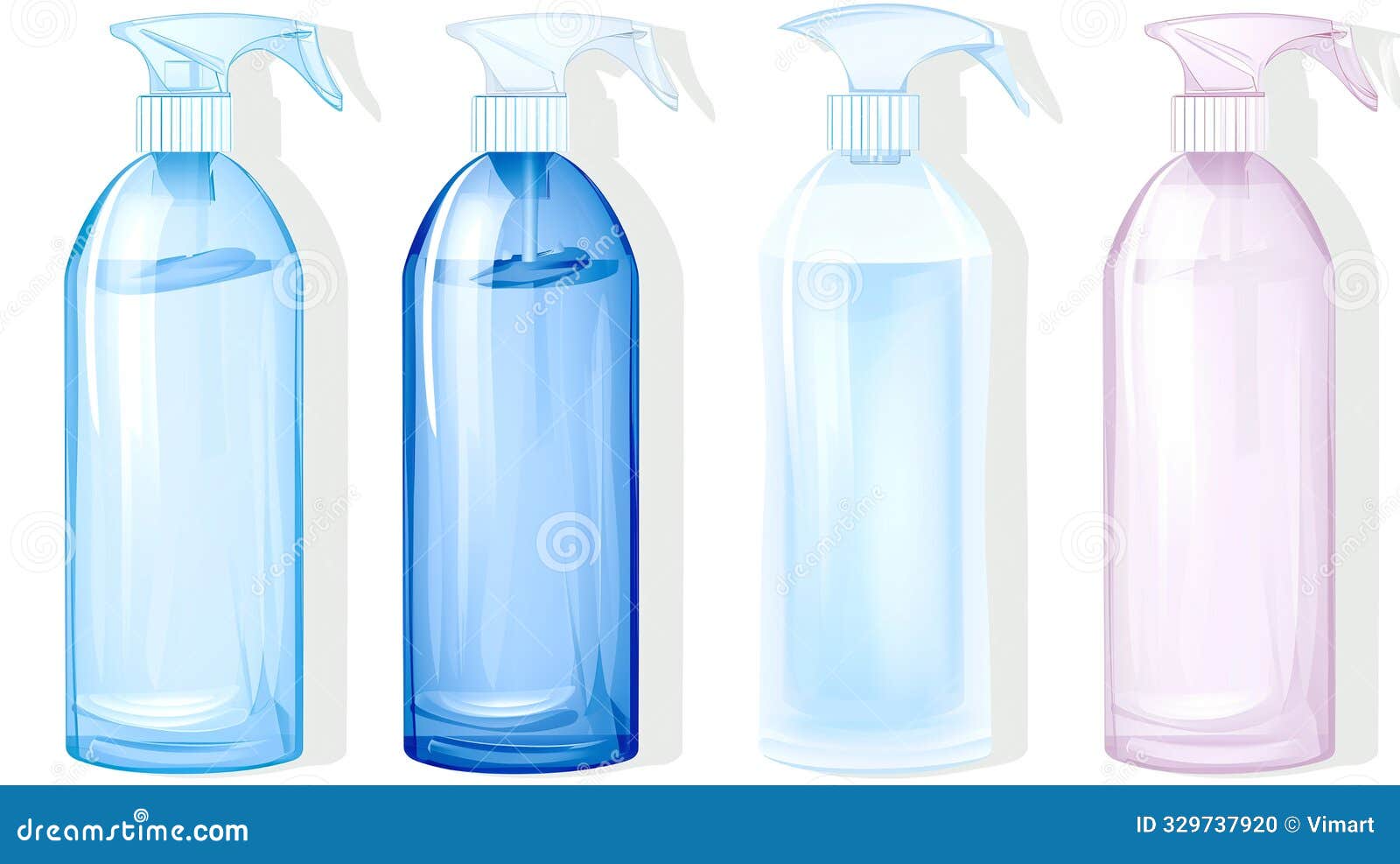 Selection of Brightly Colored Plastic Bottles and Containers for ...