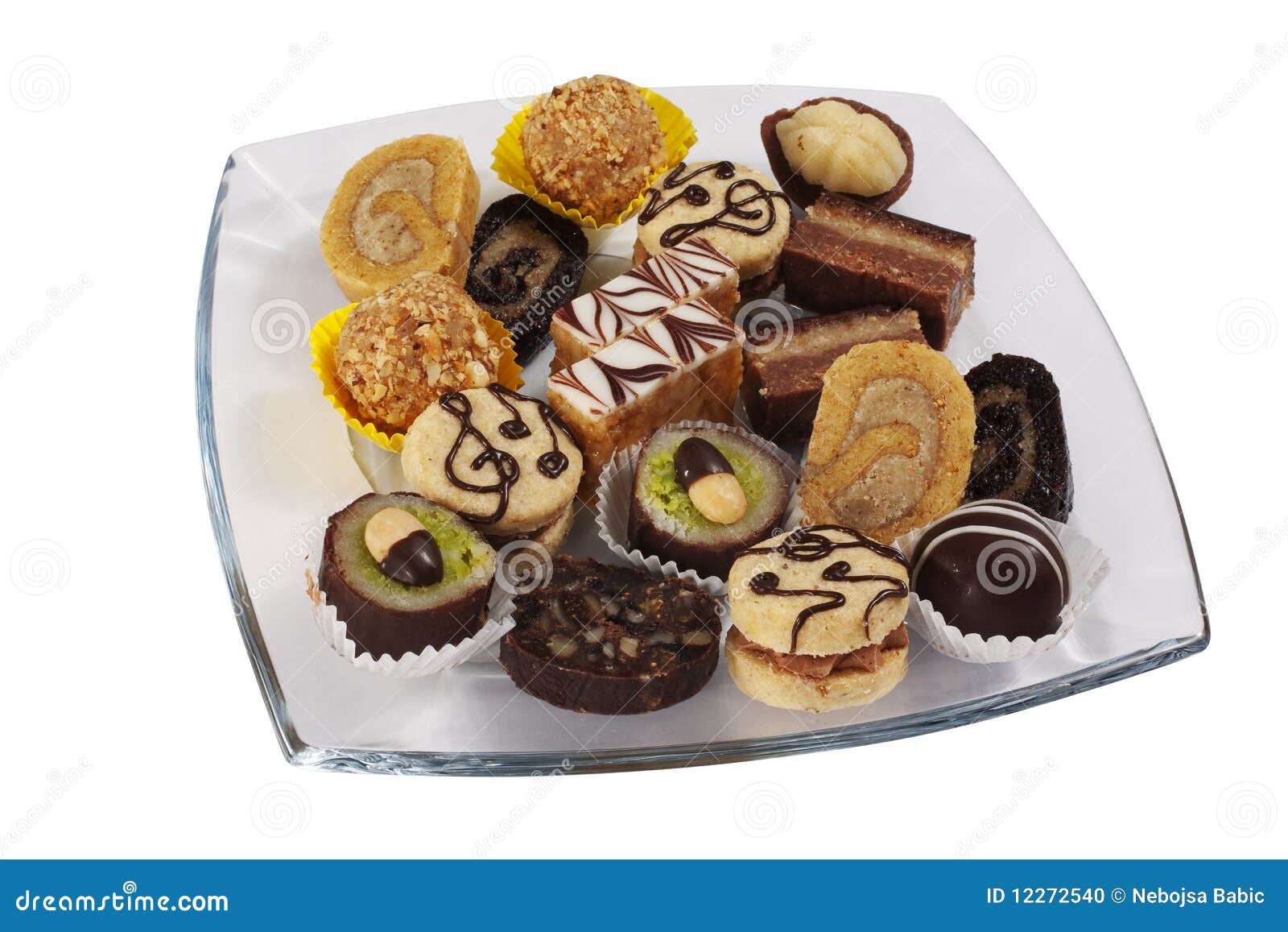 Selection of cakes stock photo. Image of decorative, cocoa - 12272540