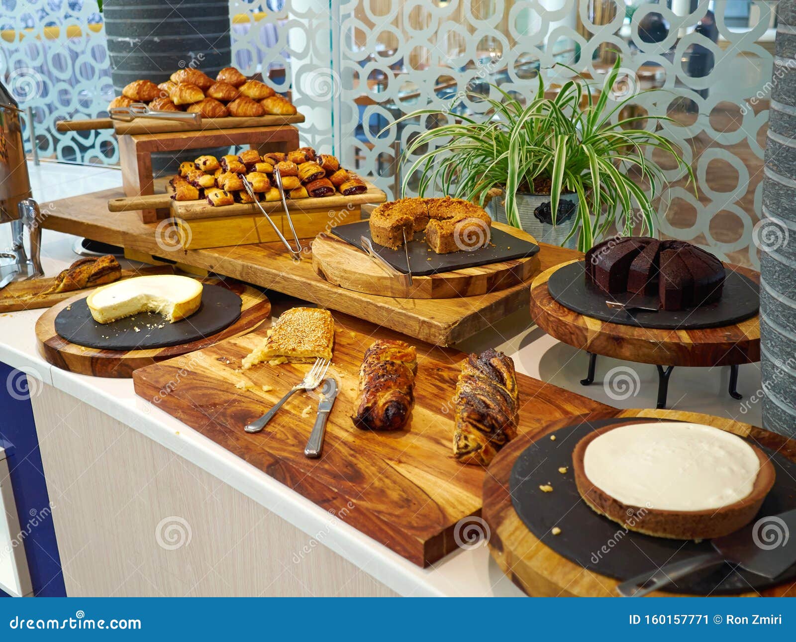 Selection of Cakes on the Table Stock Image - Image of celebration ...