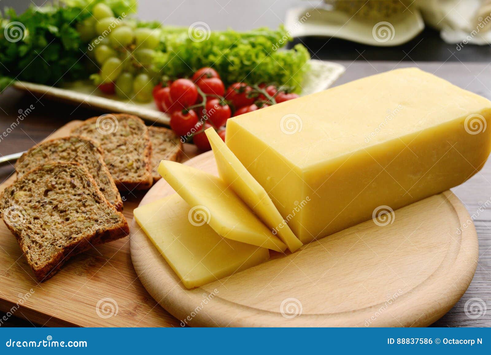 Selection of Cheese - Organic Dairy Products. Stock Photo - Image of ...