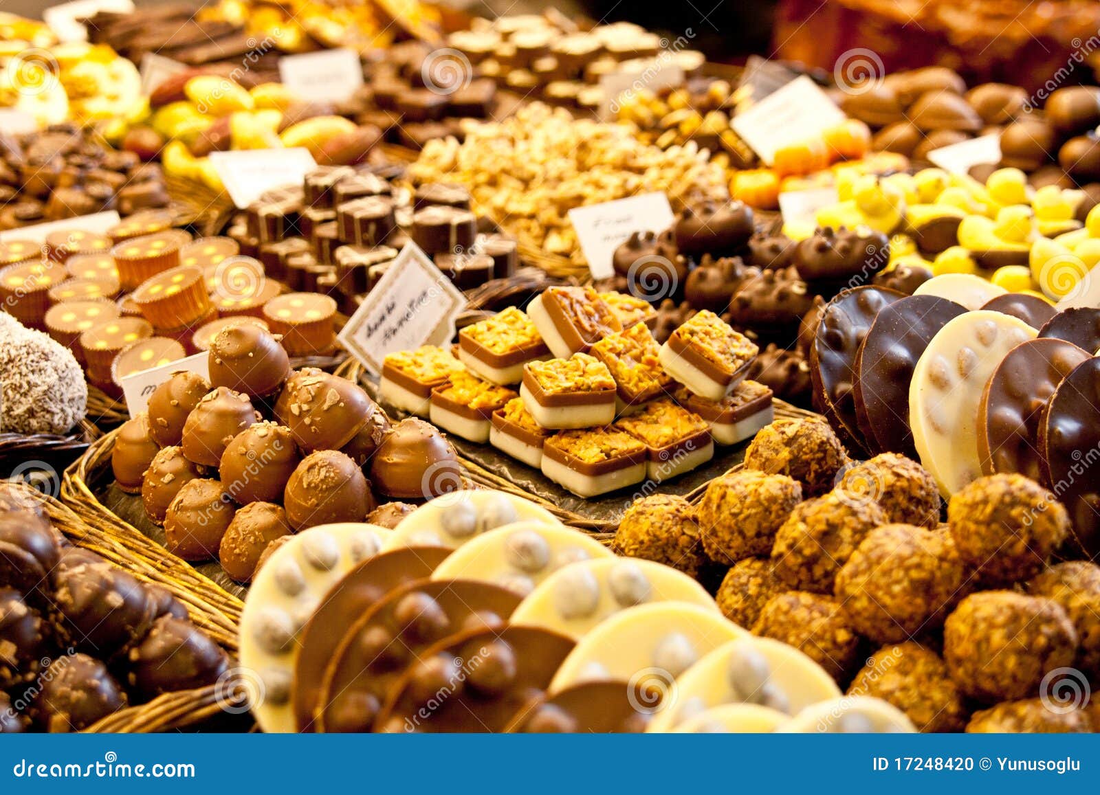 Selection of chocolate stock photo. Image of dessert - 17248420