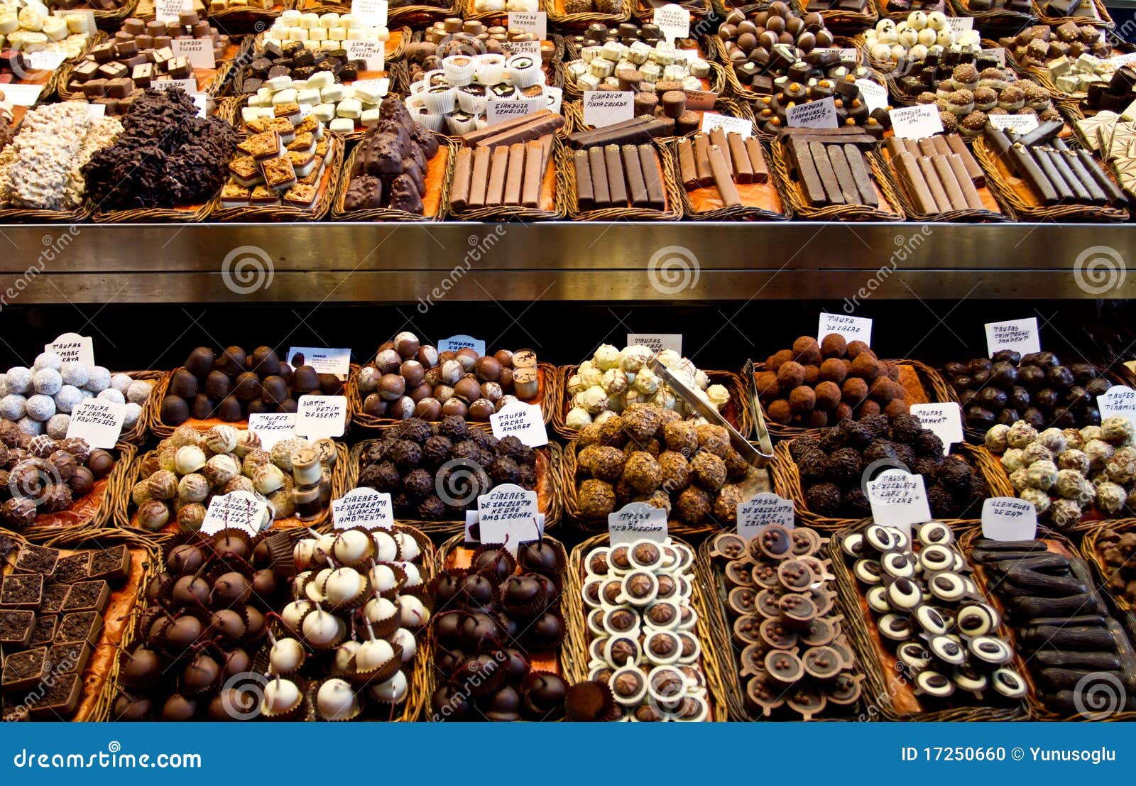 Selection of chocolate stock photo. Image of chocolate - 17250660