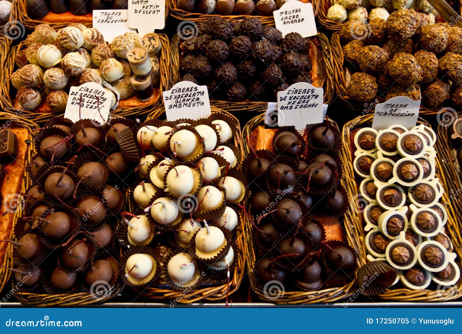 Selection of chocolate stock image. Image of assortment - 17250705