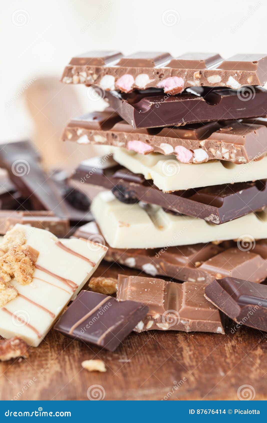 Selection of chocolates stock photo. Image of variety - 87676414