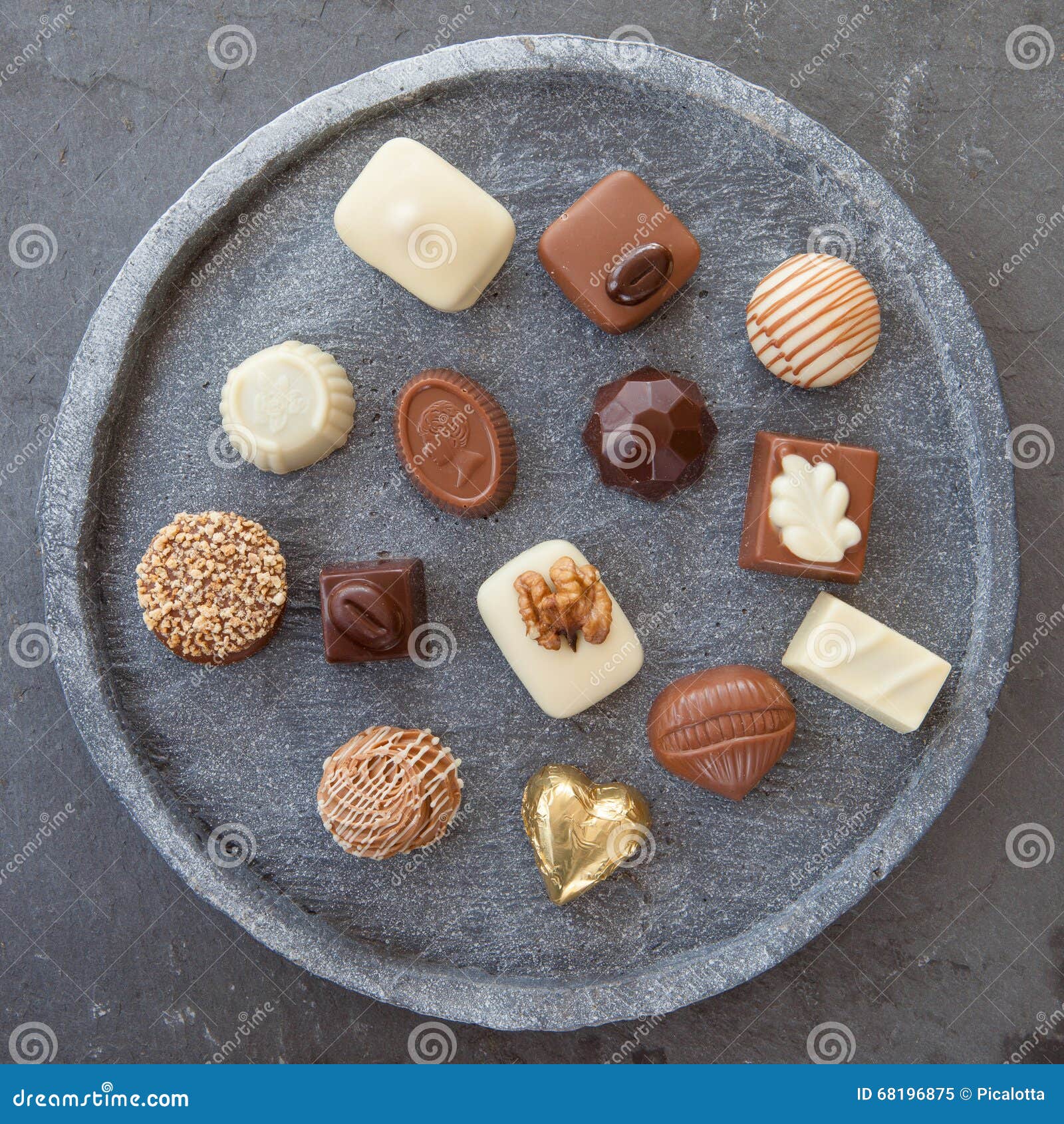 Selection of chocolates stock image. Image of colorful - 68196875