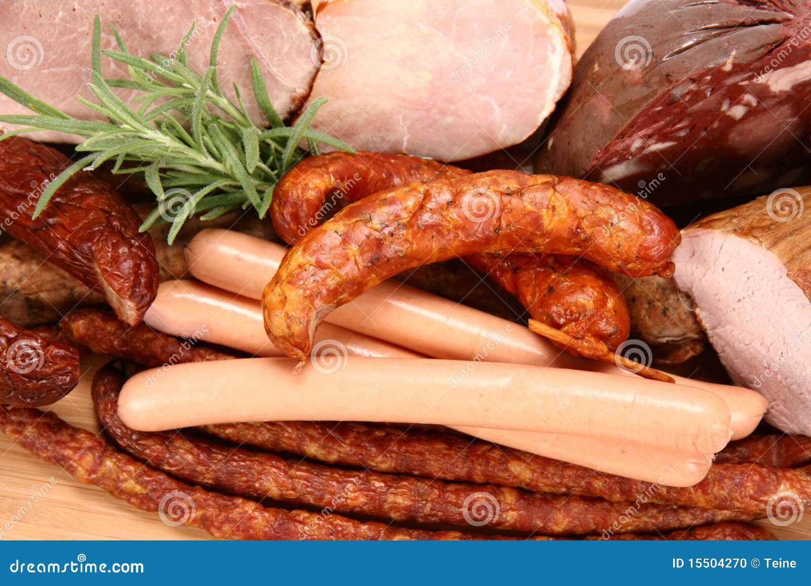Selection of cold meat stock photo. Image of gourmet - 15504270