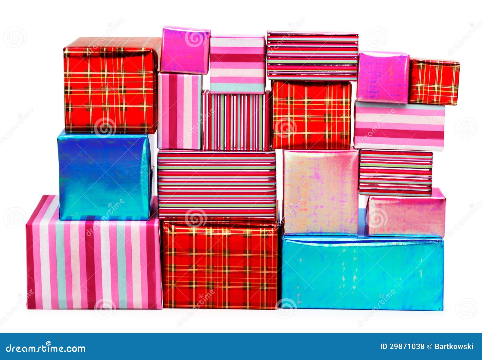 A Selection of Colorful Presents Stock Photo - Image of decorative ...