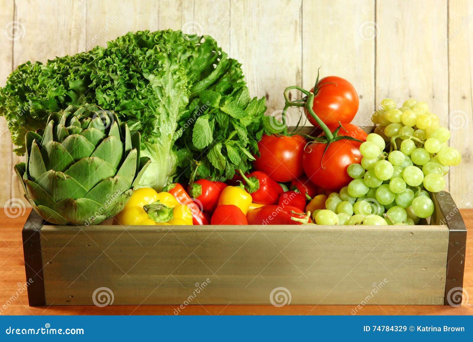 Selection of Colorful Produce in a Box Stock Image - Image of organic ...