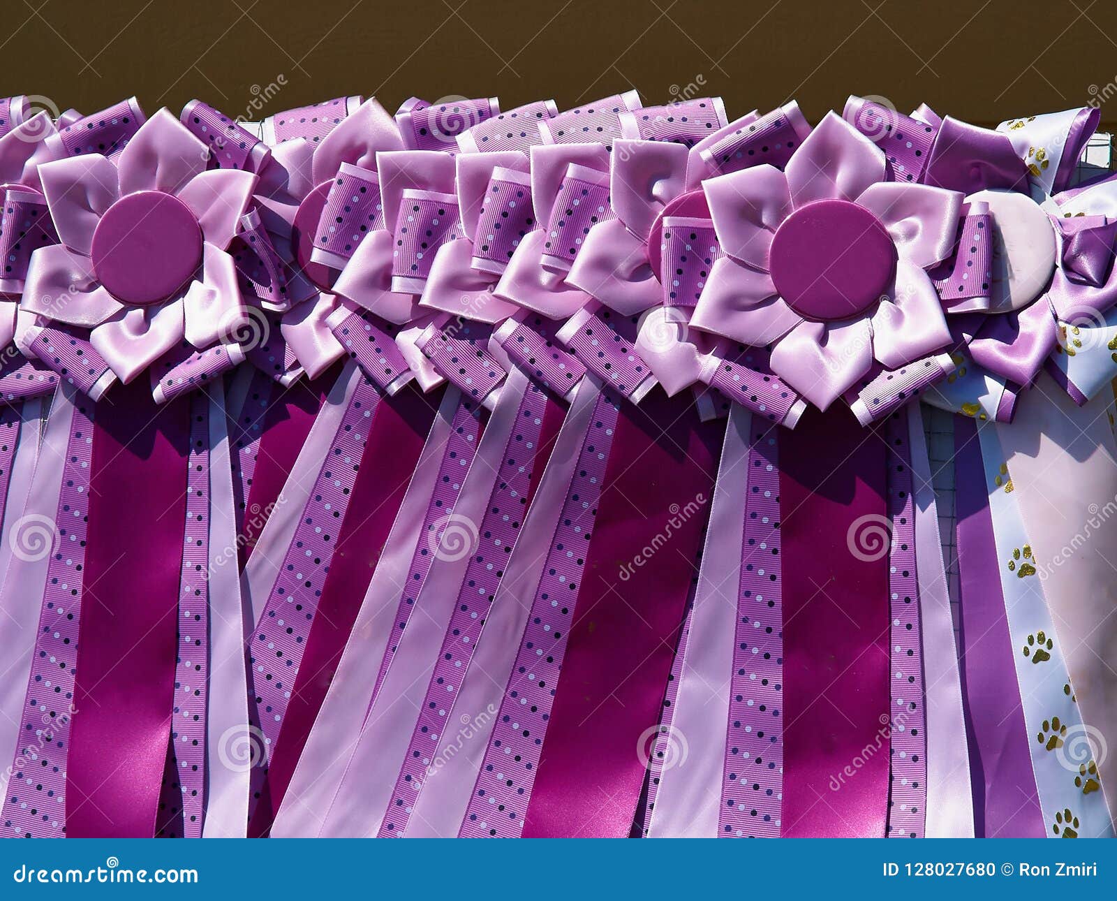 Selection of Colorful Ribbon Prizes Stock Photo - Image of concept ...