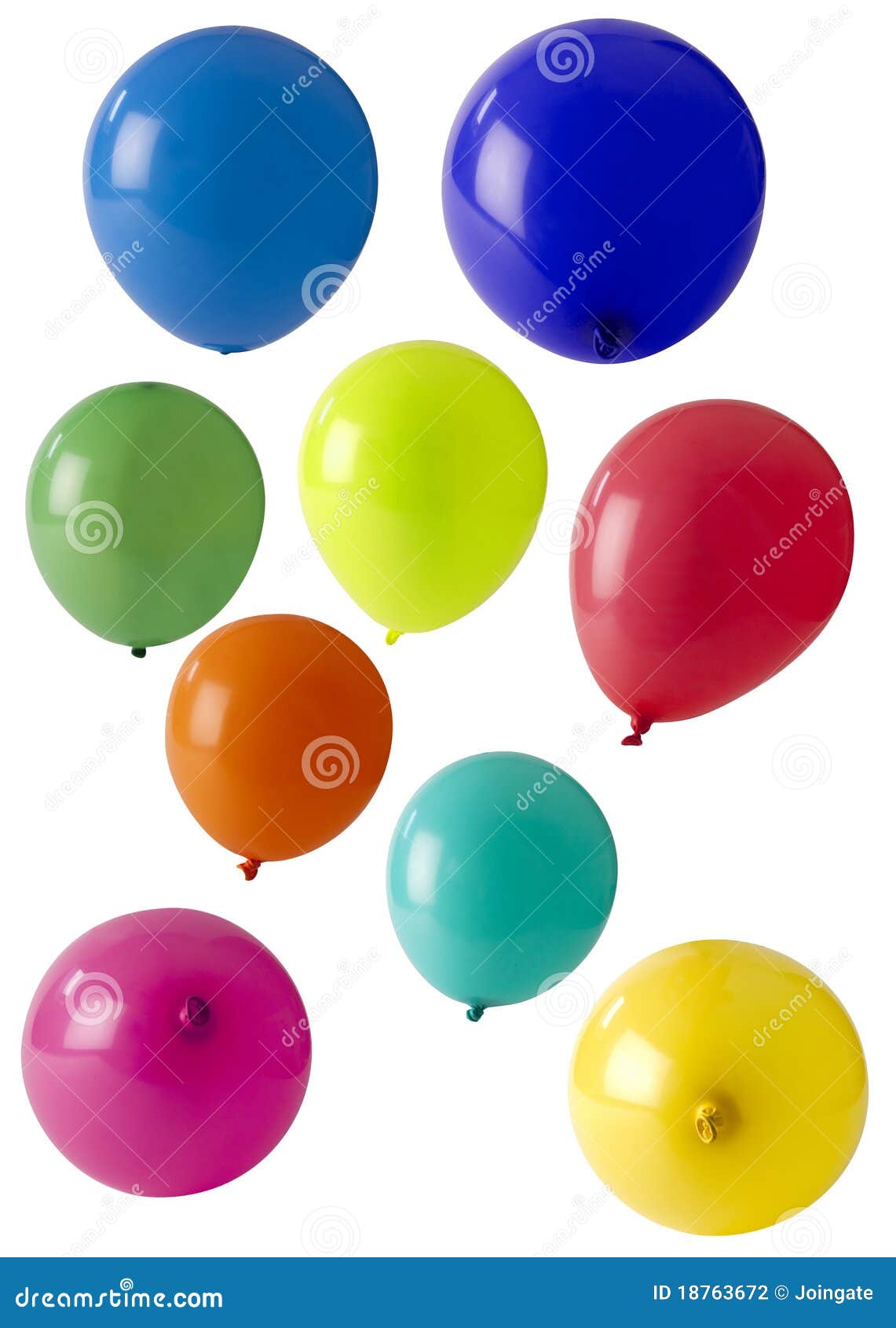 Selection of Coloured Balloons Stock Photo - Image of background ...