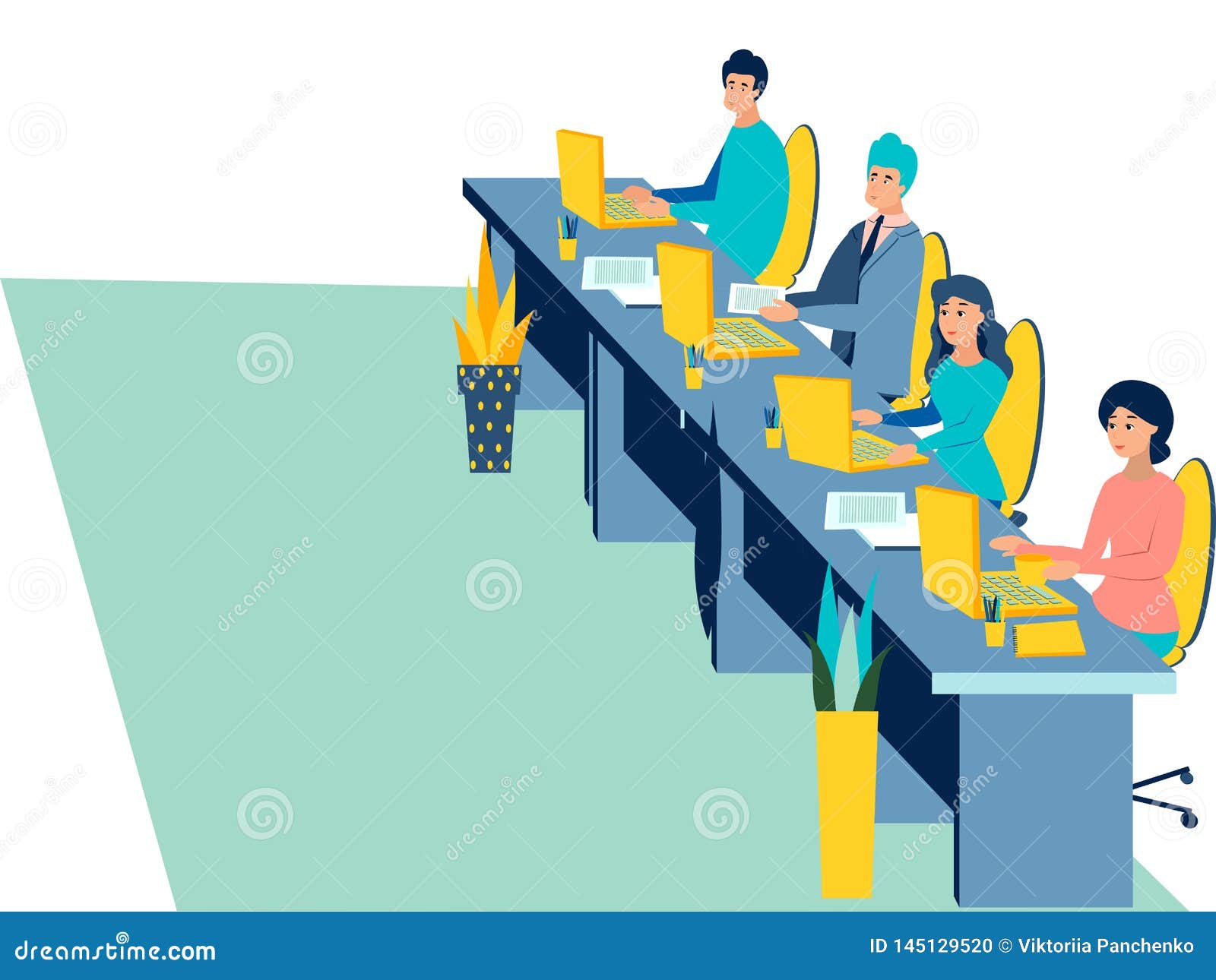 Selection Committee. The Interior Of The Office Isolated On White ...