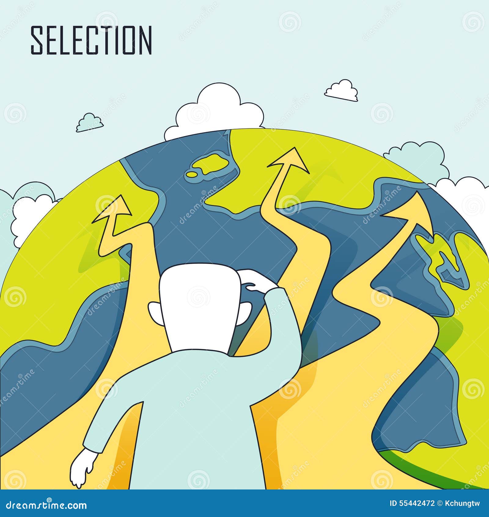 Selection concept stock vector. Illustration of sale - 55442472