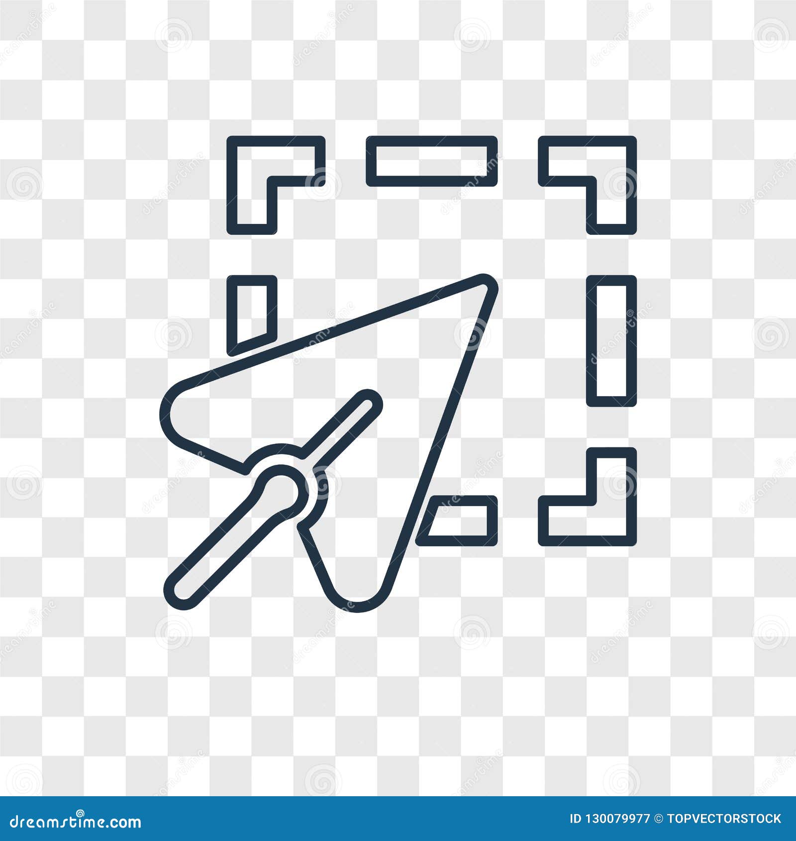 Selection Concept Vector Linear Icon Isolated on Transparent Background ...