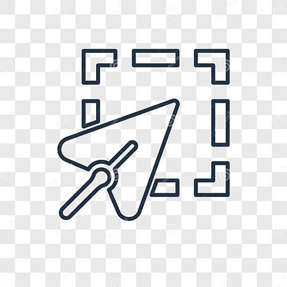 Selection Concept Vector Linear Icon Isolated on Transparent Background ...