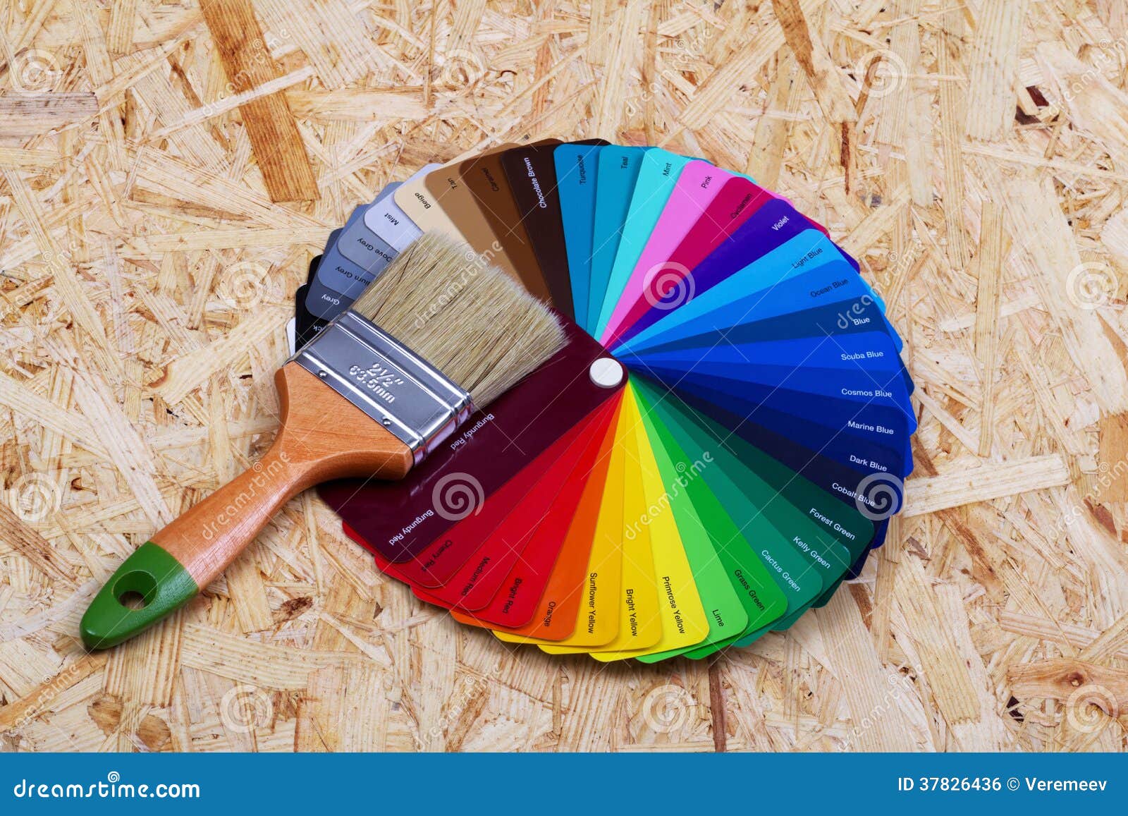 Selection of the Correct Paint Stock Photo - Image of number, lint ...