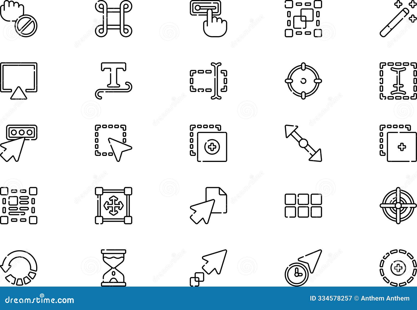 Selection and Cursors Icons Collection is a Vector Illustration with ...