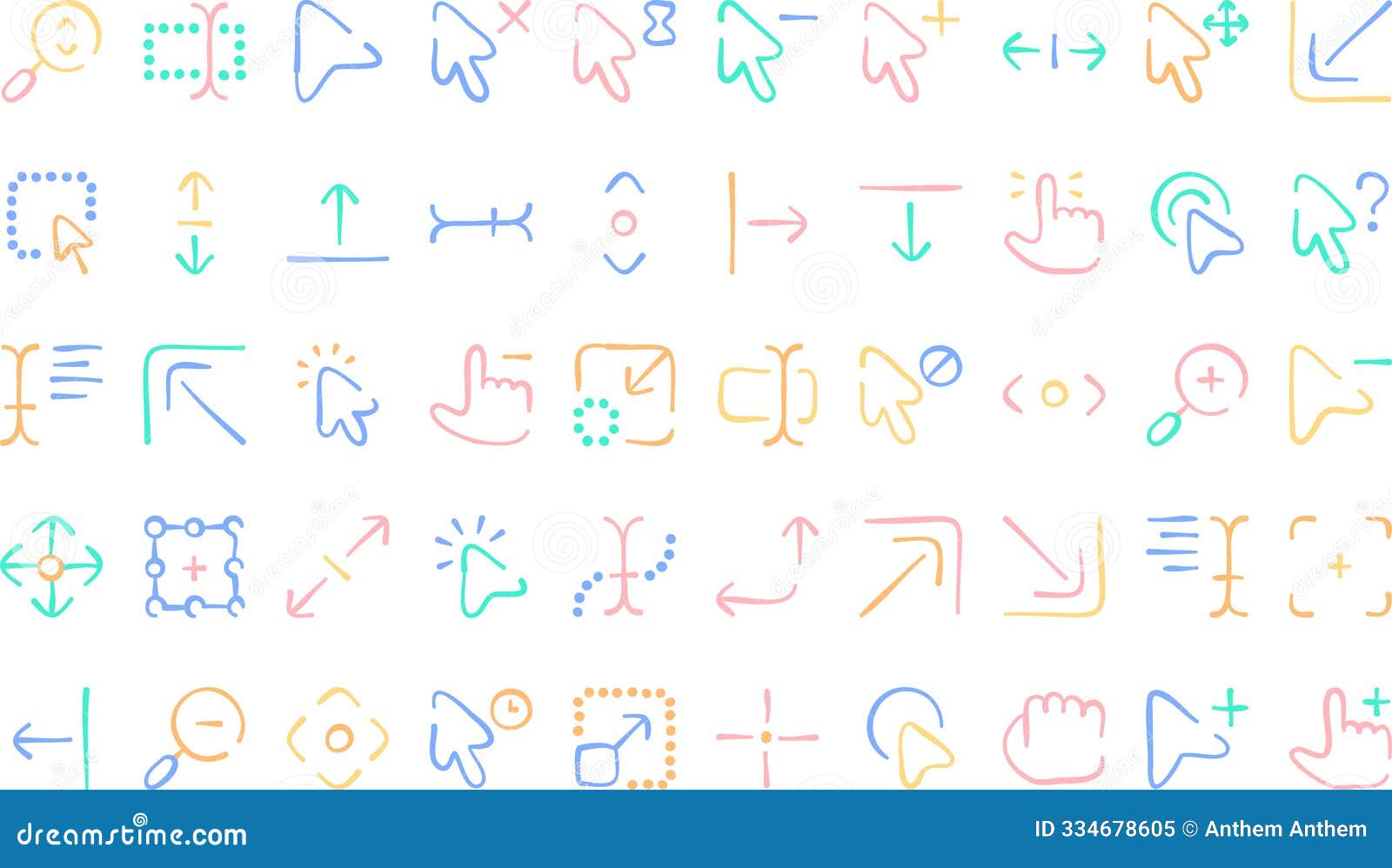 Selection and Cursors Icons High-Quality Vector Icons Collection with ...