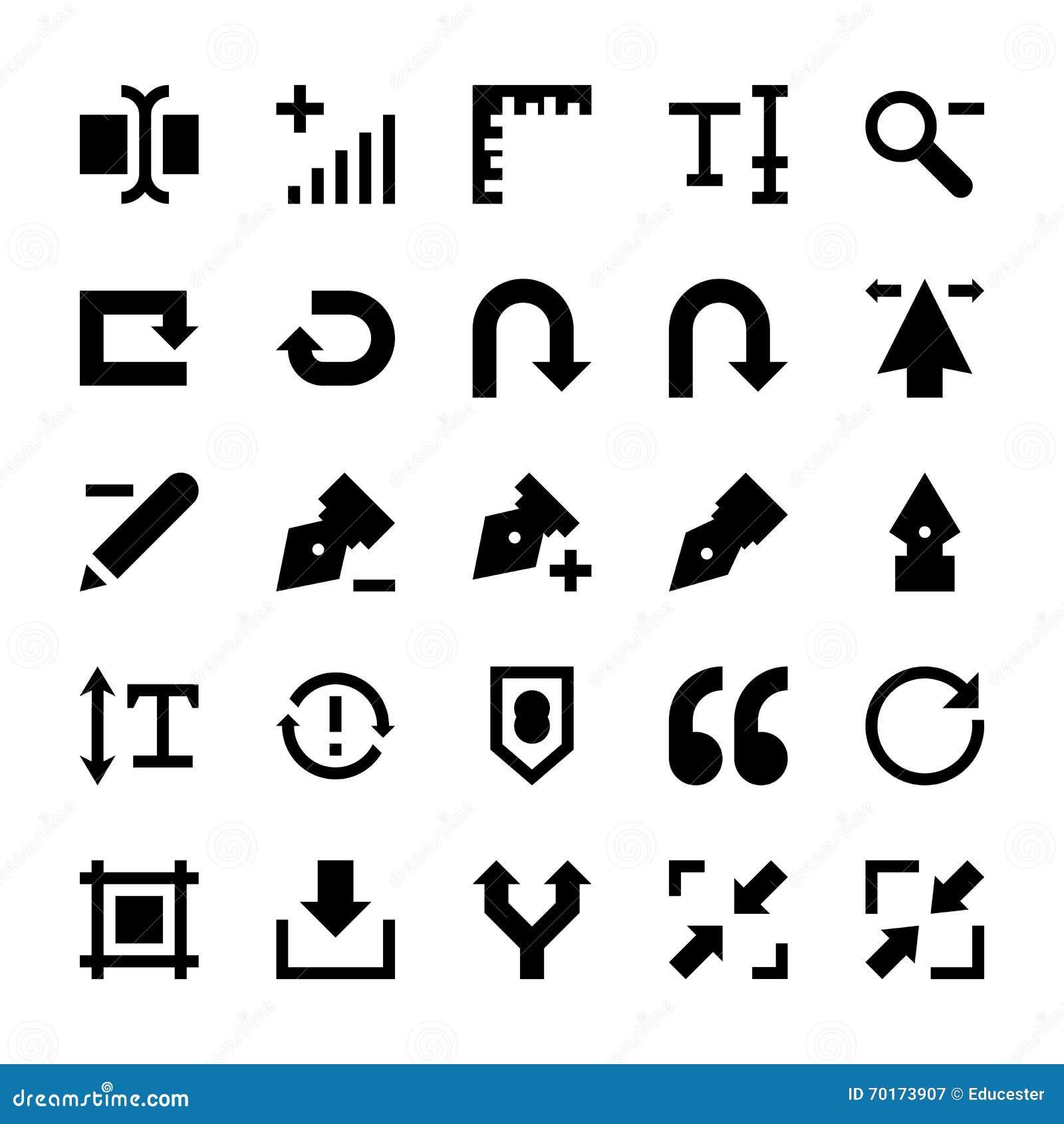 Selection, Cursors, Resize, Move, Controls and Navigation Arrows Vector ...