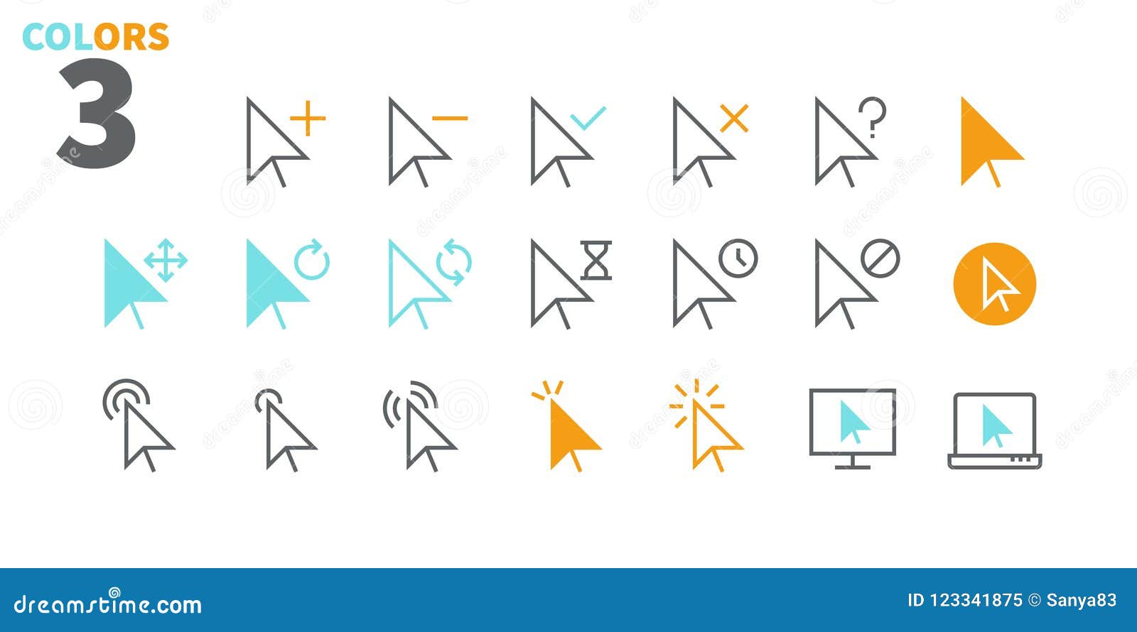 Selection & Cursors UI Pixel Perfect Well-crafted Vector Thin Line Icons 48x48 Ready for 24x24 ...