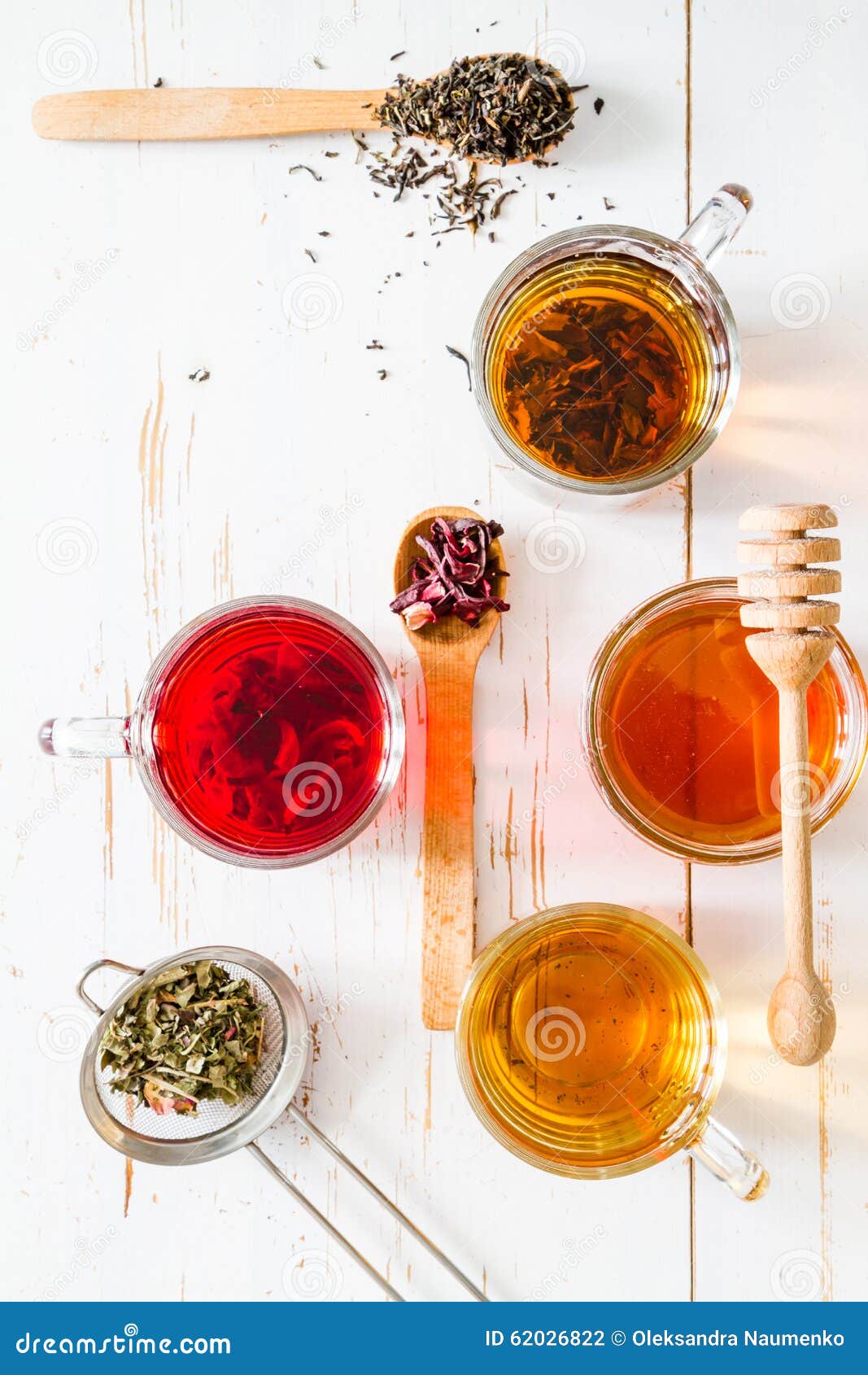 Selection of Different Teas, Top View Stock Photo - Image of ceylon ...