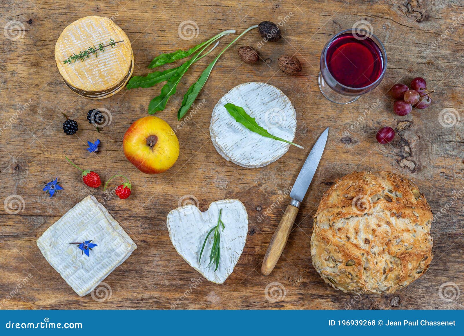 Selection of Different Types of Cheese. Tasty and Fresh Cheese, with ...
