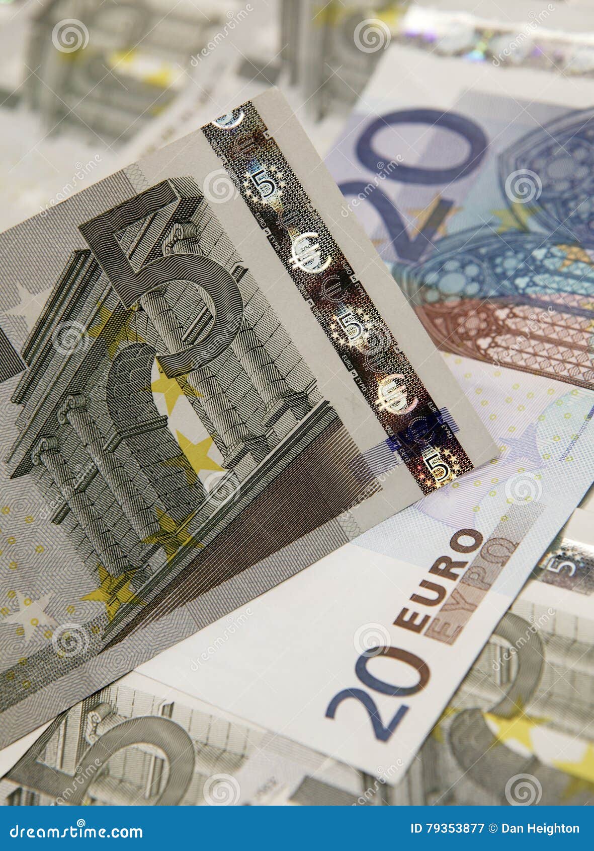 Selection of euro notes stock image. Image of account - 79353877