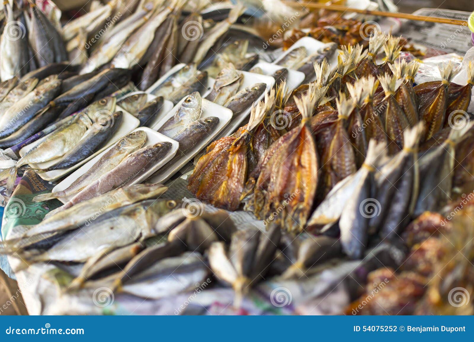 Selection of Fish at the Market Stock Photo - Image of fairtrade ...