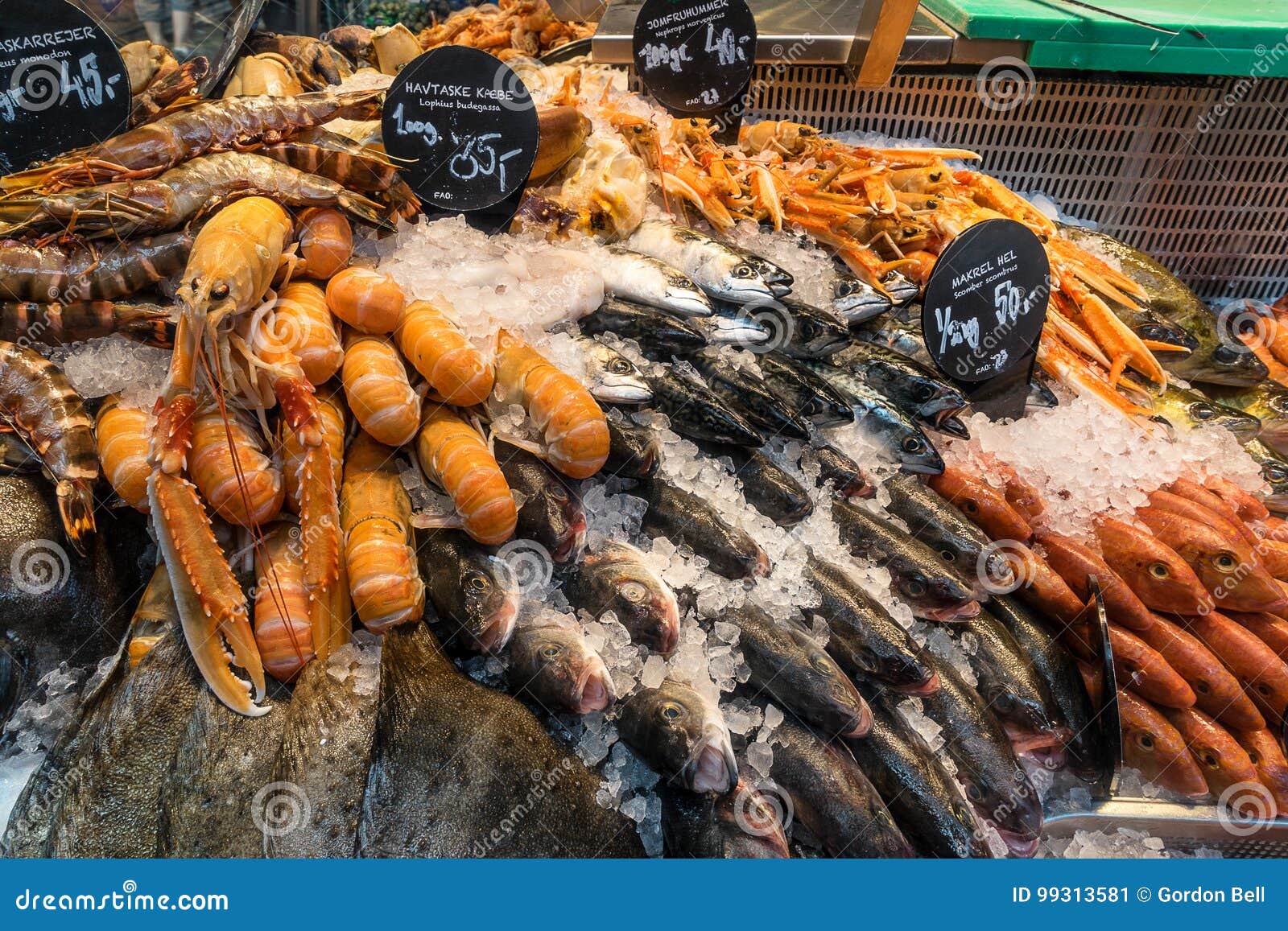 Fishmongers stock image. Image of sale, market, mackrel - 99313581
