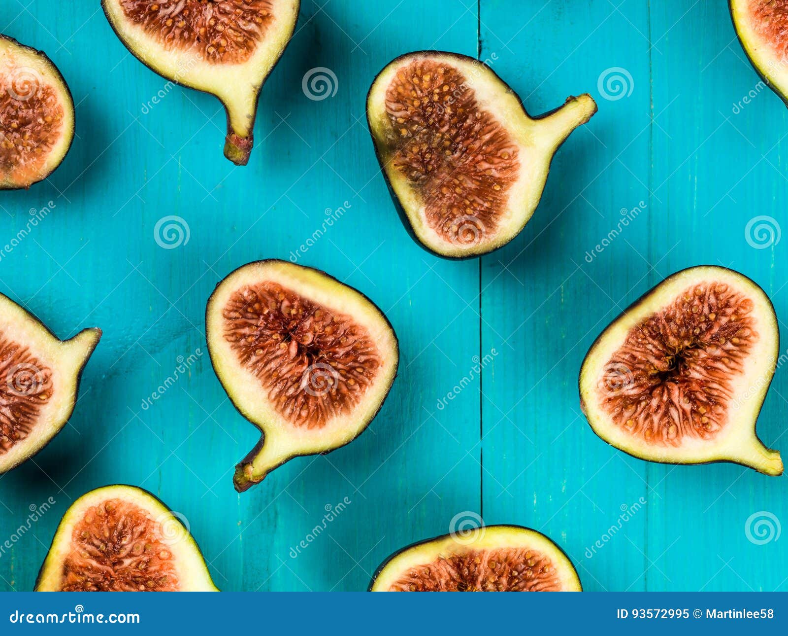 Selection of Fresh Sliced Figs Fruit Stock Image - Image of lifestyle ...