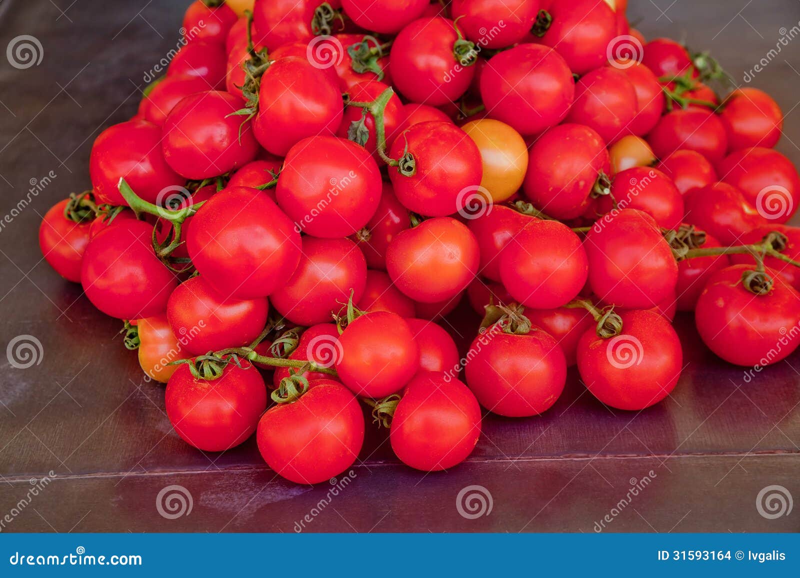 Selection of Fresh Tomatoes Stock Photo - Image of table, flavor: 31593164