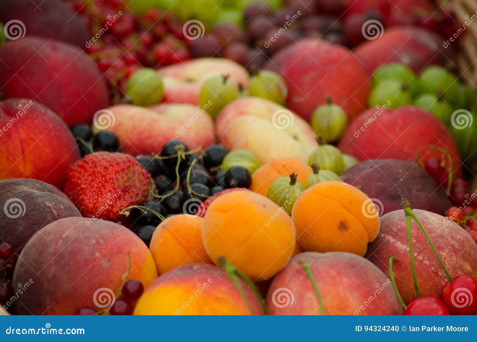 A Selection of Fruit stock photo. Image of colours, cherries - 94324240