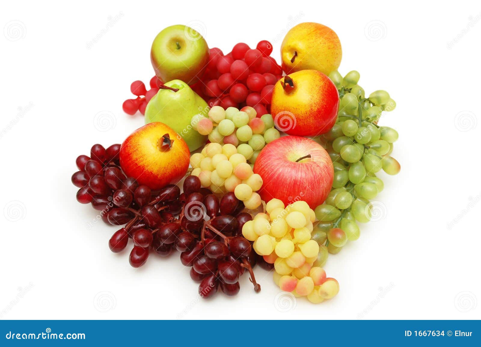 Selection of Fruits Isolated Stock Photo - Image of apple, fruit: 1667634