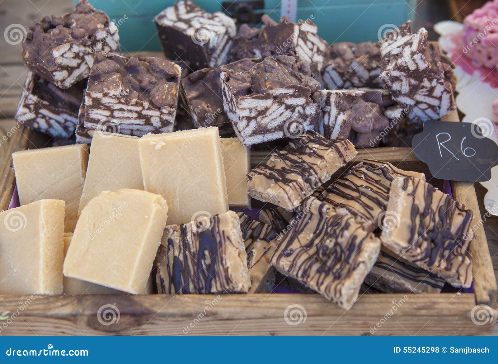 Selection of fudge sweets stock photo. Image of dessert - 55245298