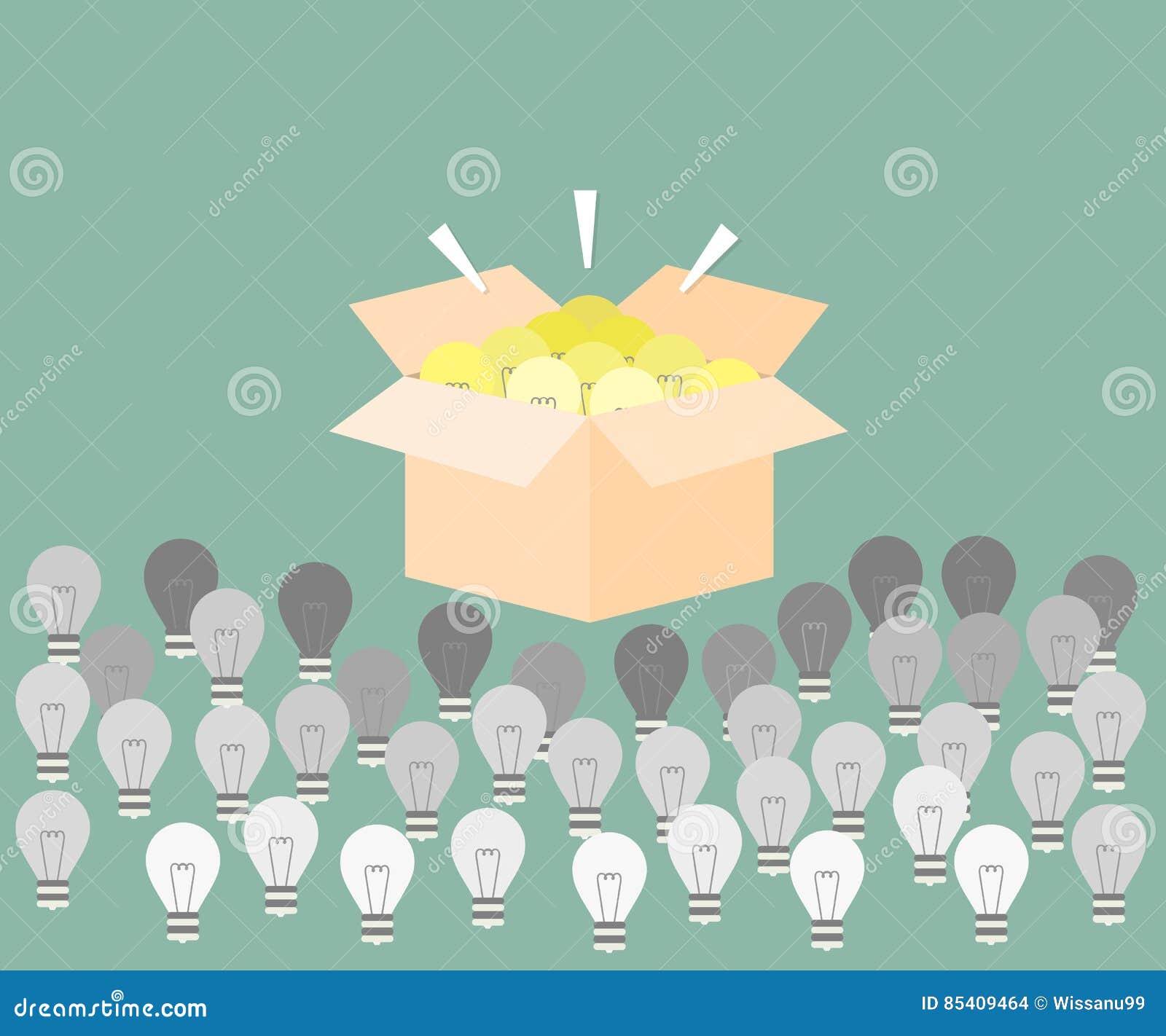Selection of good ideas. stock vector. Illustration of environment ...