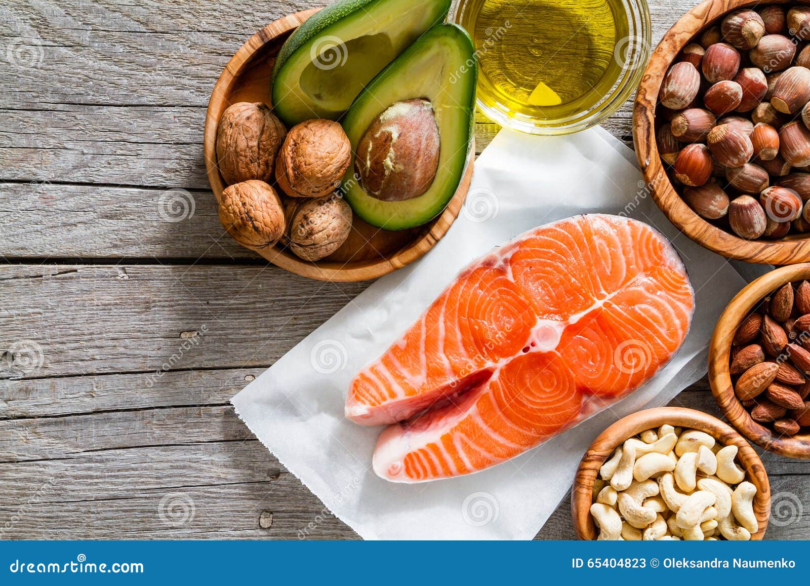 Selection of Healthy Fat Sources Stock Image - Image of healthy, fish ...