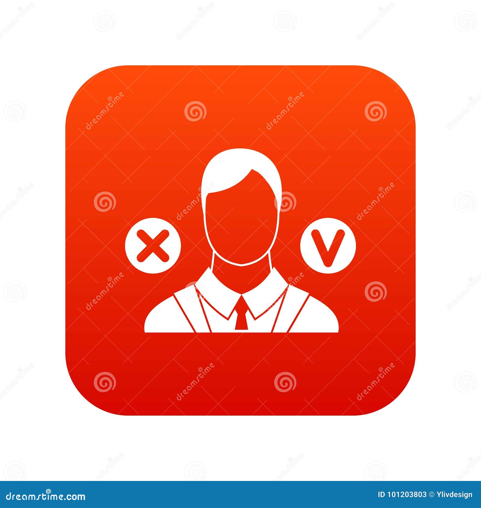 Selection icon digital red stock vector. Illustration of mark - 101203803