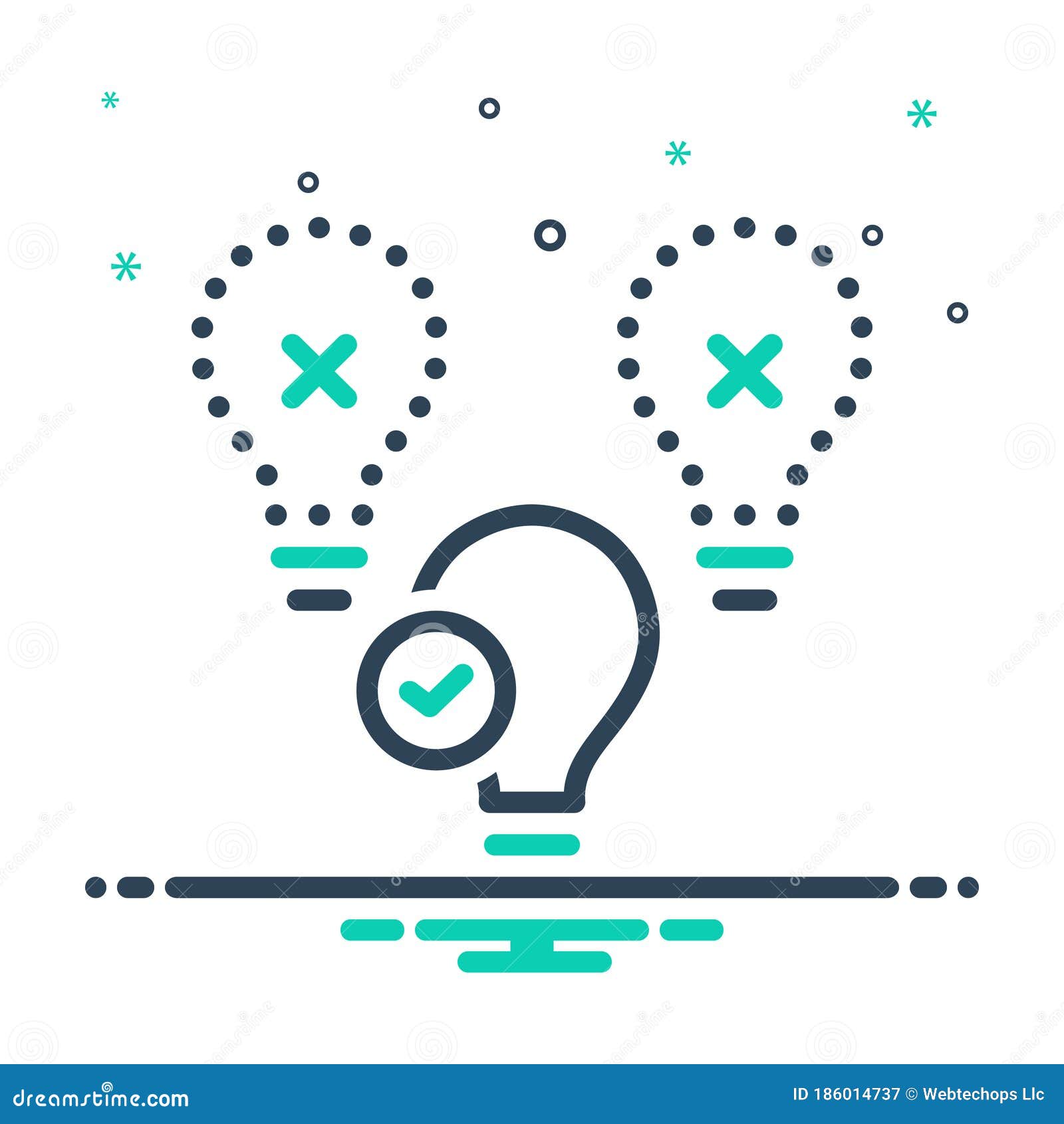 Mix Icon for Selection, Picking and Collecting Stock Vector ...