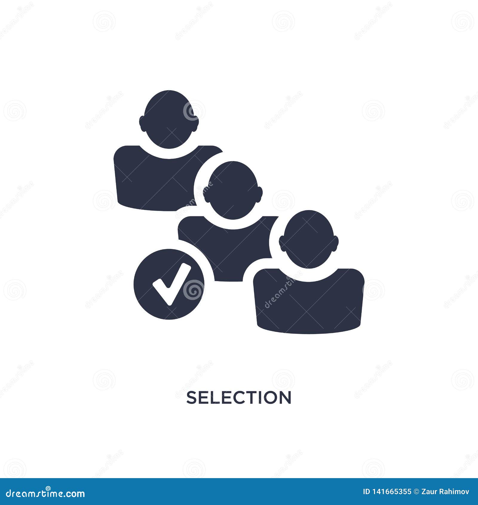 Selection Icon on White Background. Simple Element Illustration from ...
