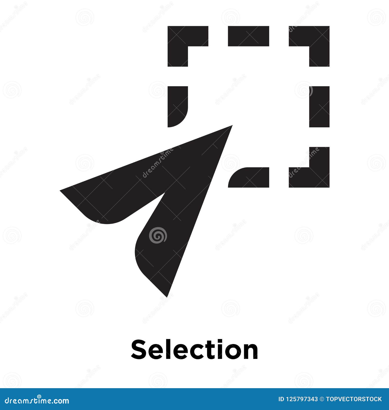 Selection Icon Vector Isolated on White Background, Logo Concept Stock ...