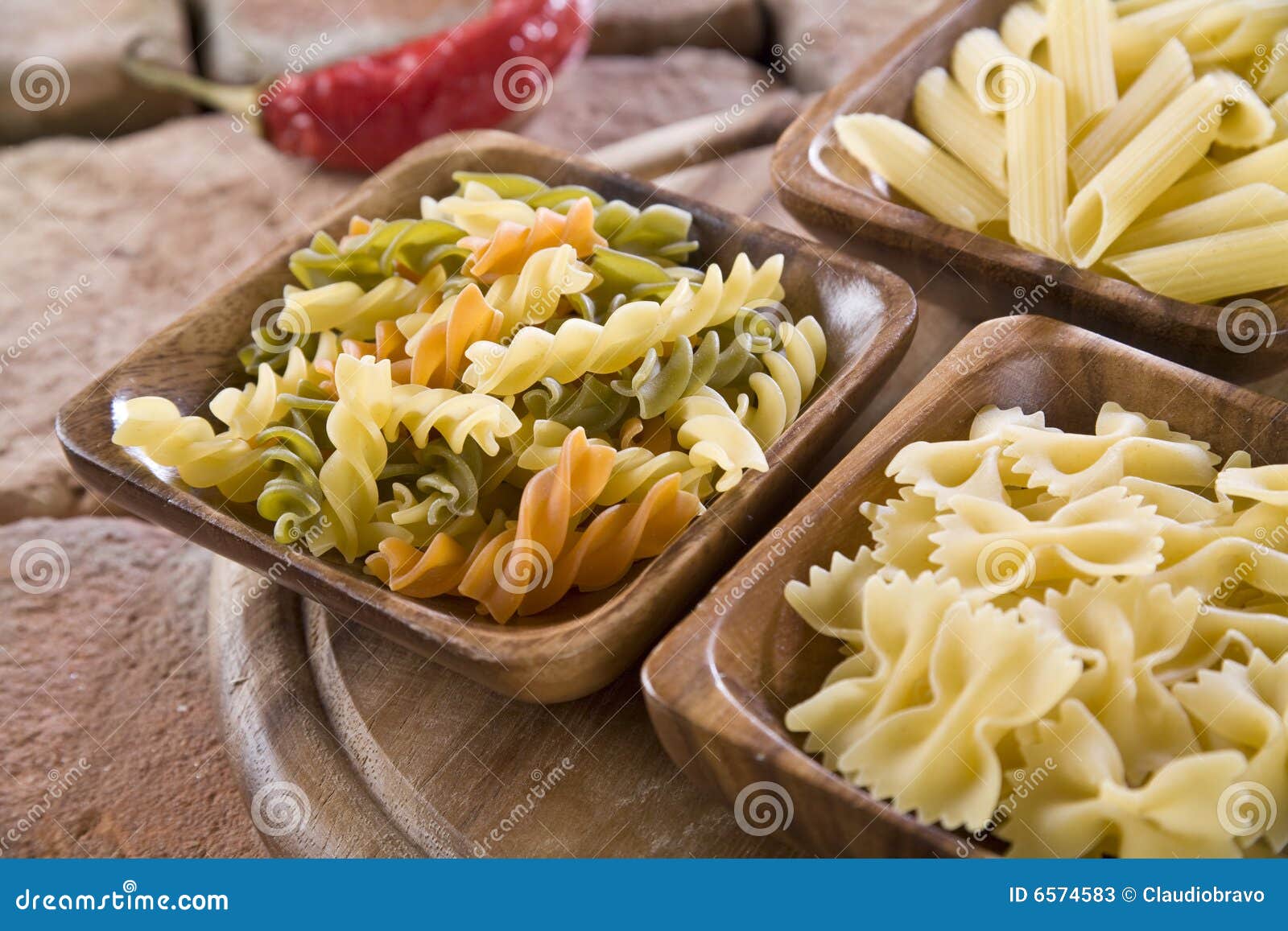 Selection of Italian Pasta stock image. Image of mediterranean - 6574583