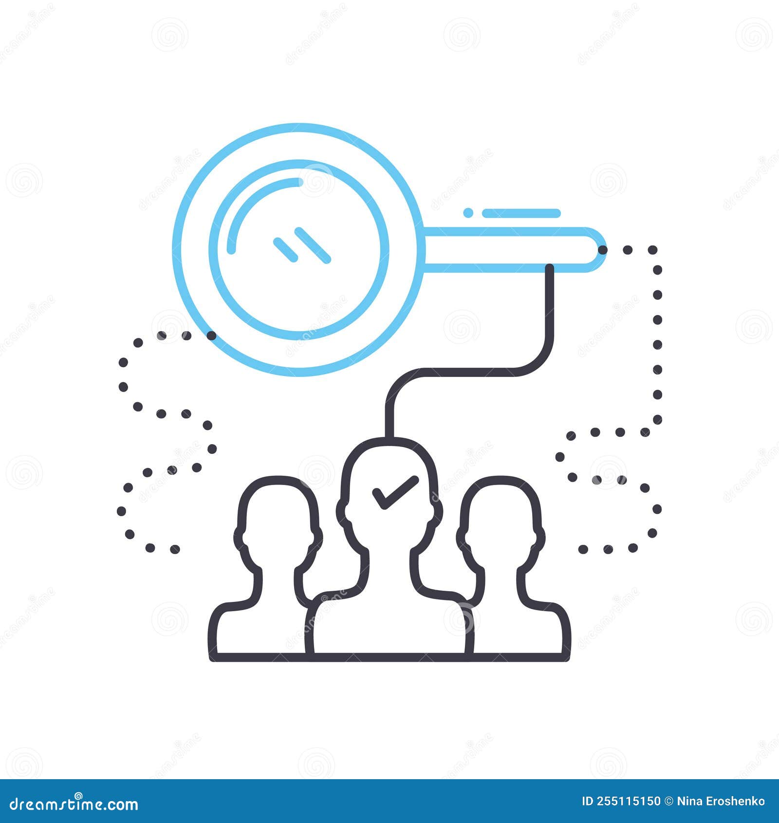 Selection Line Icon, Outline Symbol, Vector Illustration, Concept Sign ...