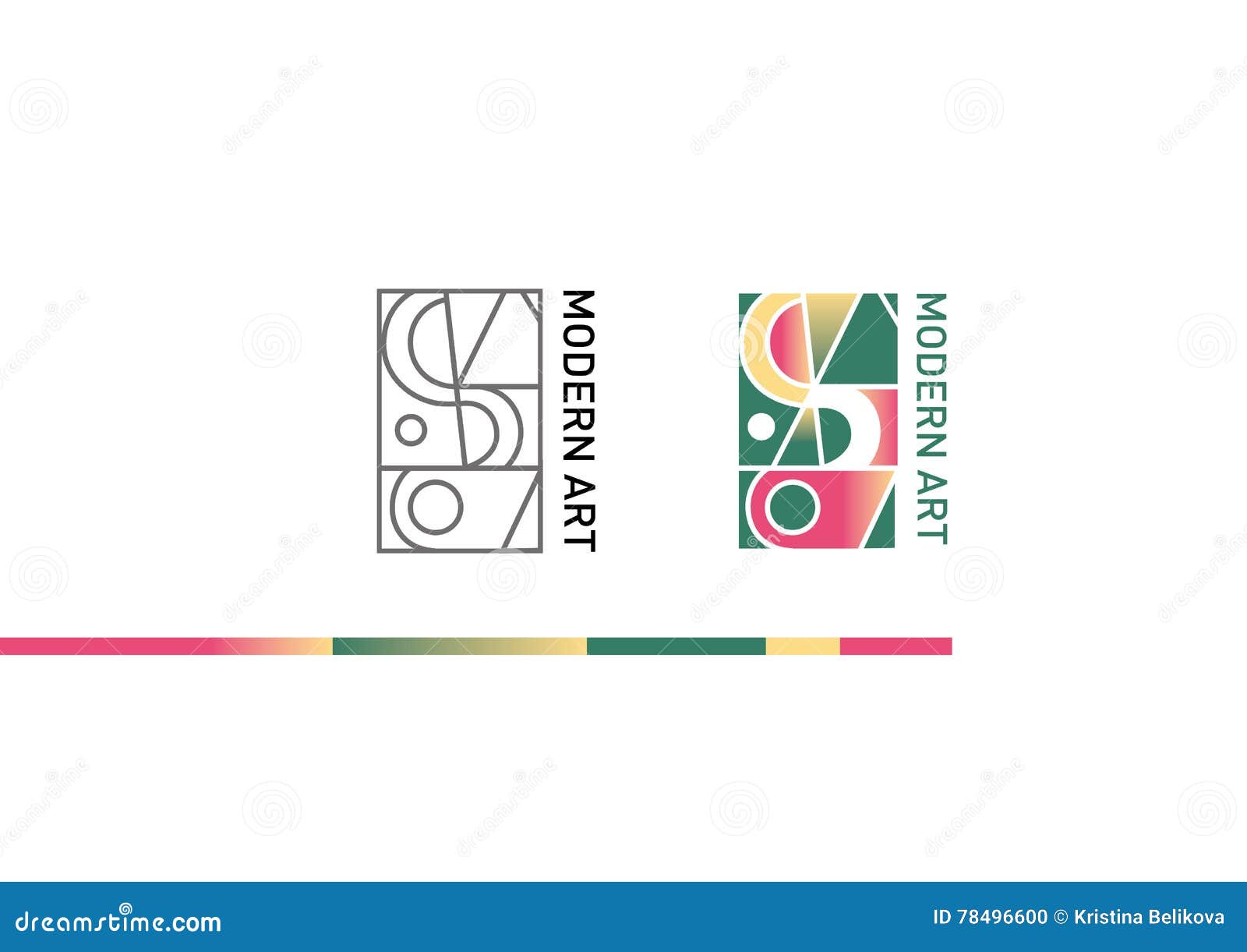 A Selection Of Logos With Workers Of Different Professions ...