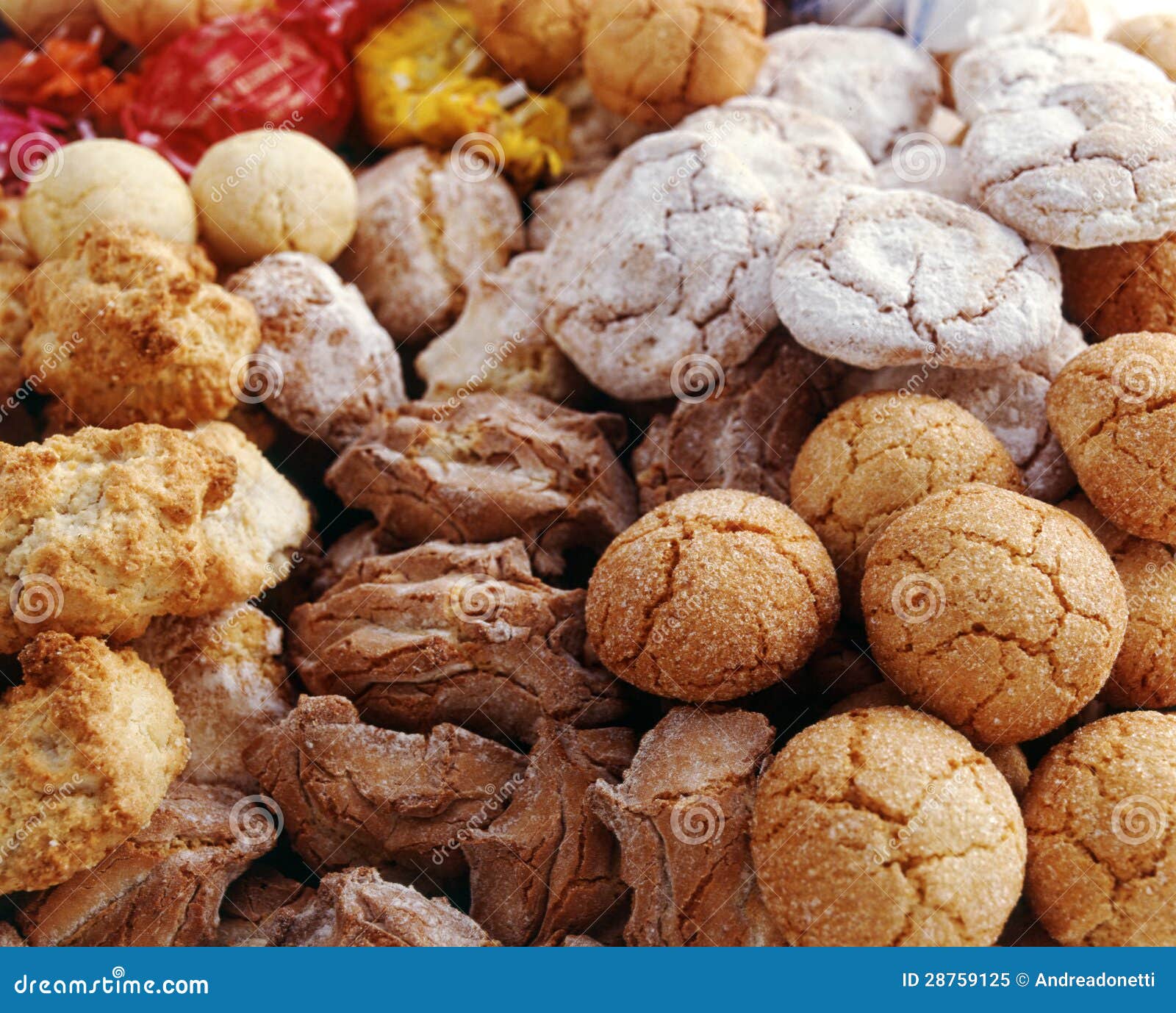 Selection of Macaroon Biscuits Stock Image - Image of cakes, chewy ...