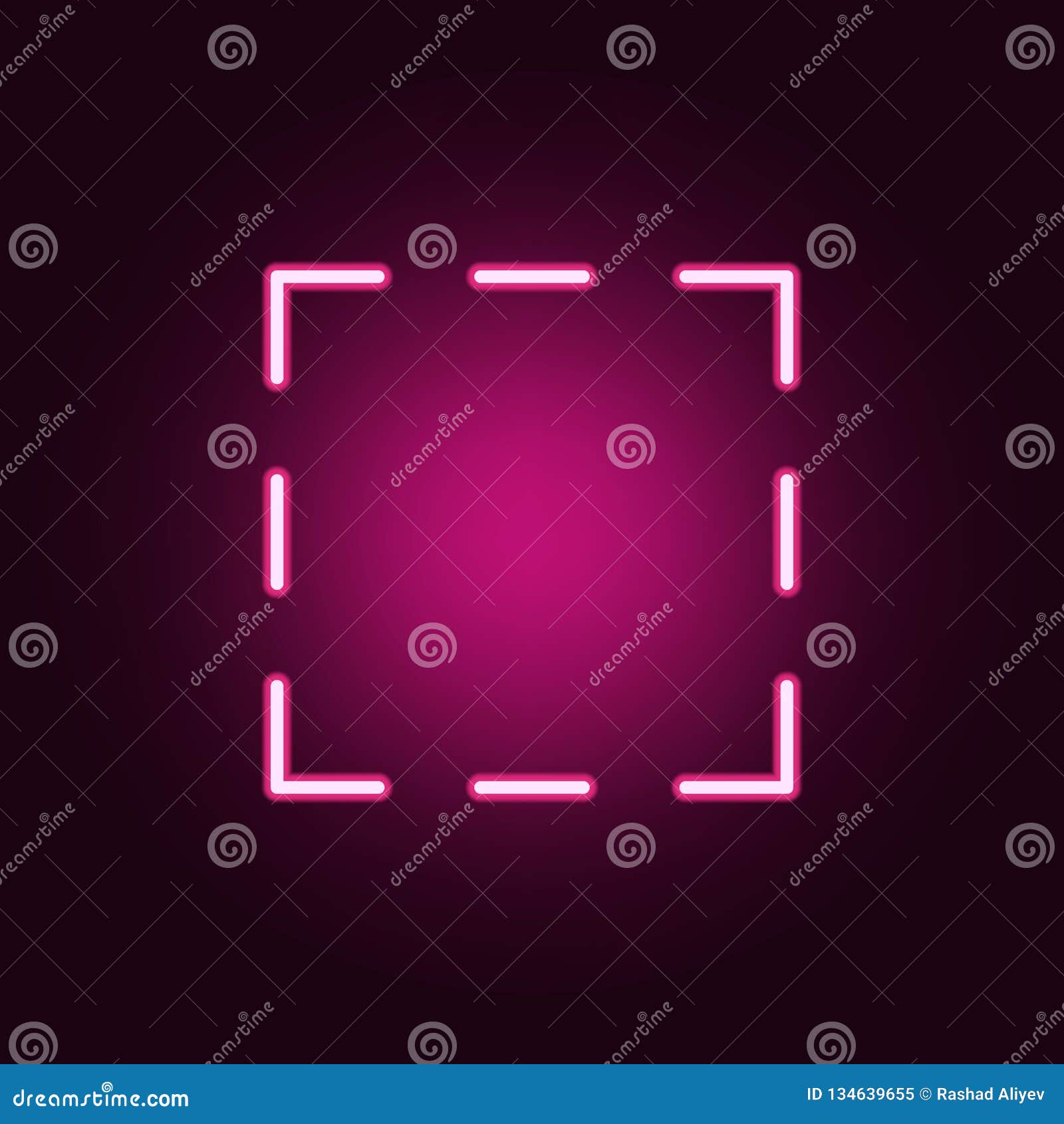 Selection Mark Icon. Elements of Web in Neon Style Icons Stock ...